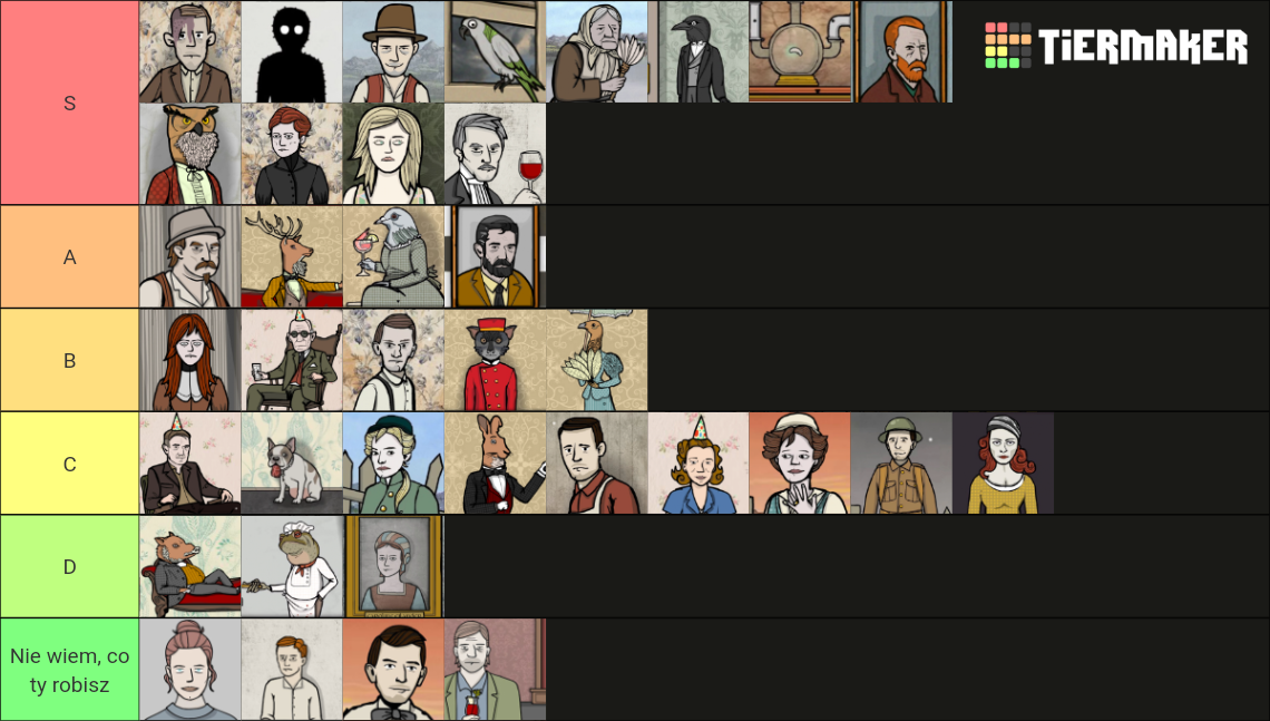 Rusty Lake Characters Ranked Tier List (Community Rankings) - TierMaker