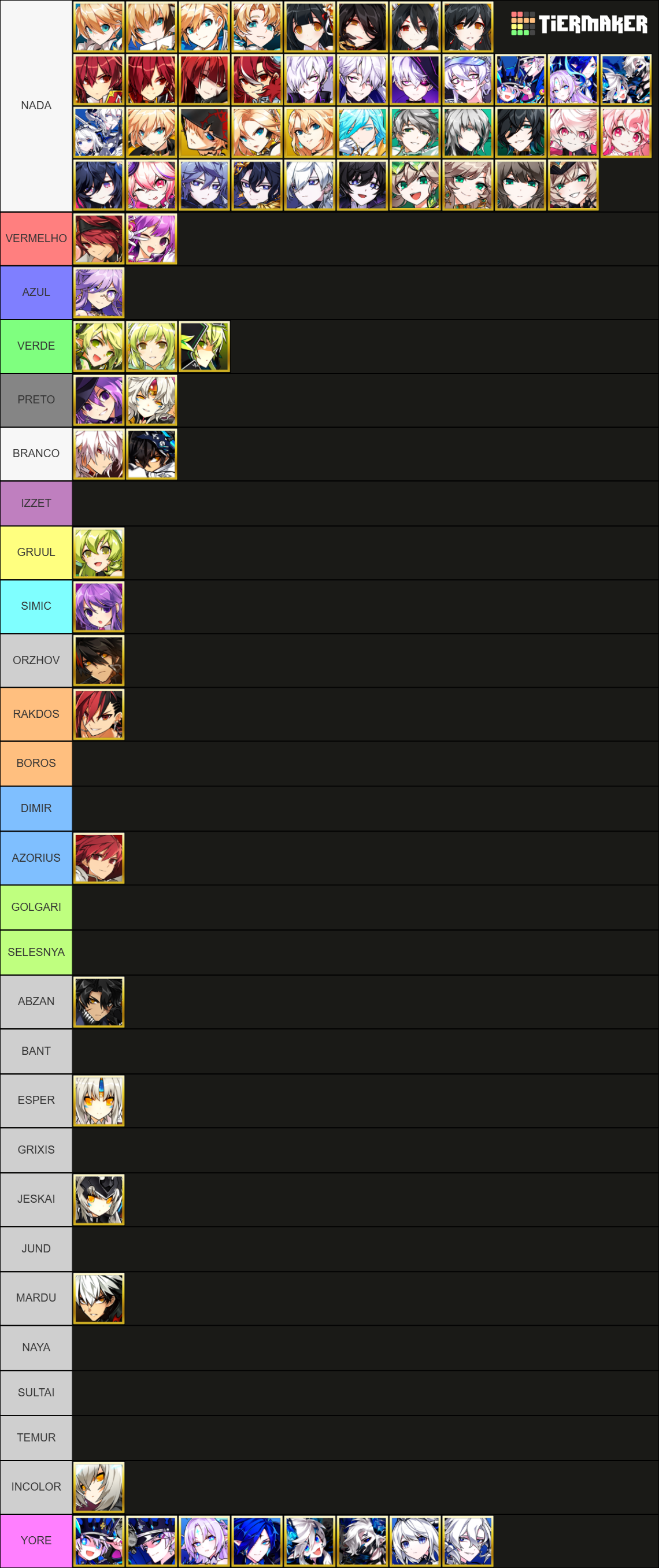 Elsword (all 3rd classes) Tier List (Community Rankings) - TierMaker