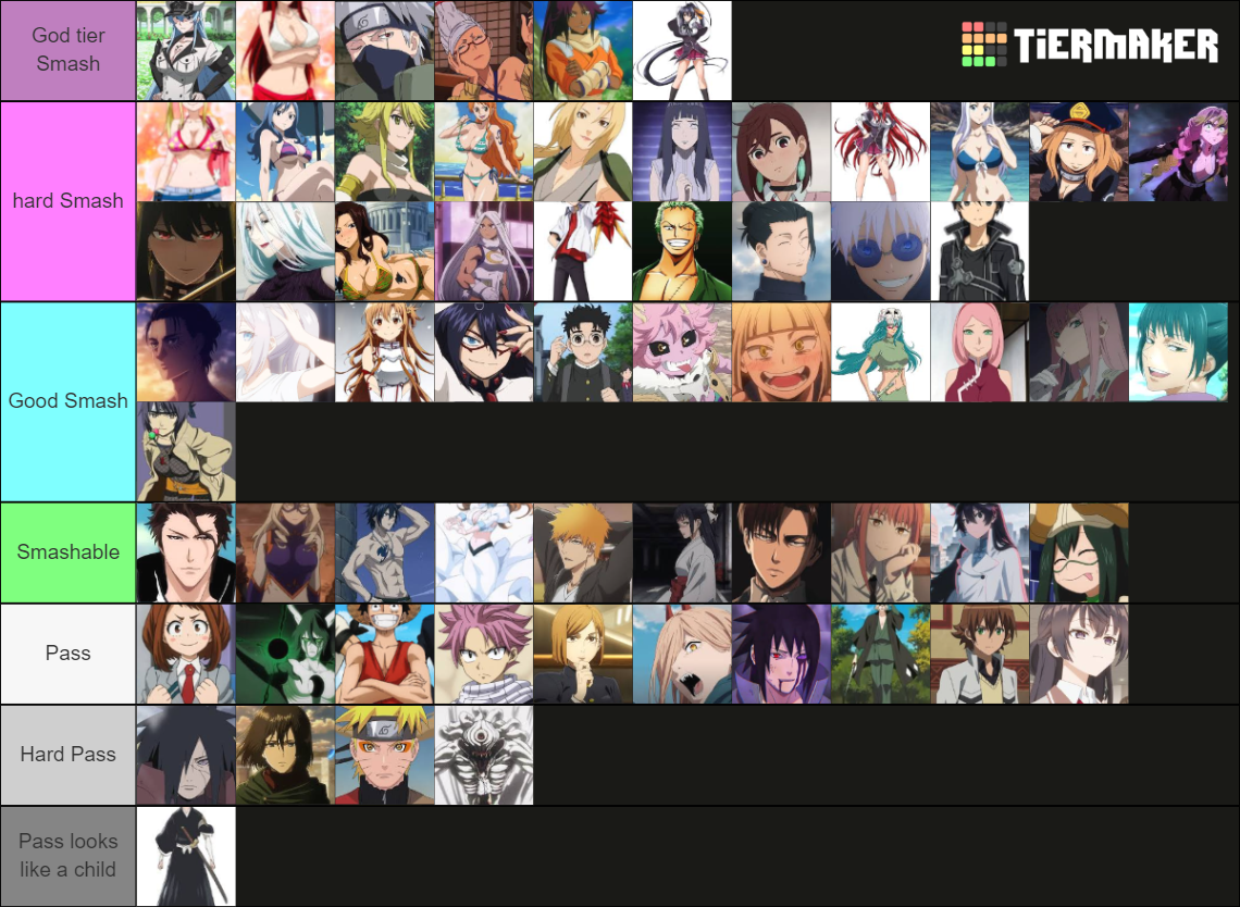 Smash or Pass Tier List (Community Rankings) - TierMaker