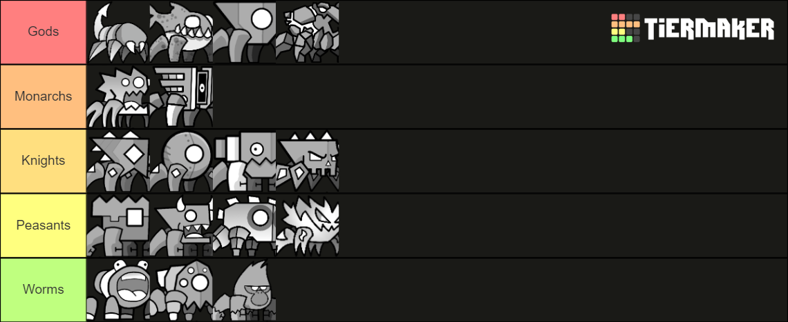 Geometry Dash Spiders Tier List (Community Rankings) - TierMaker