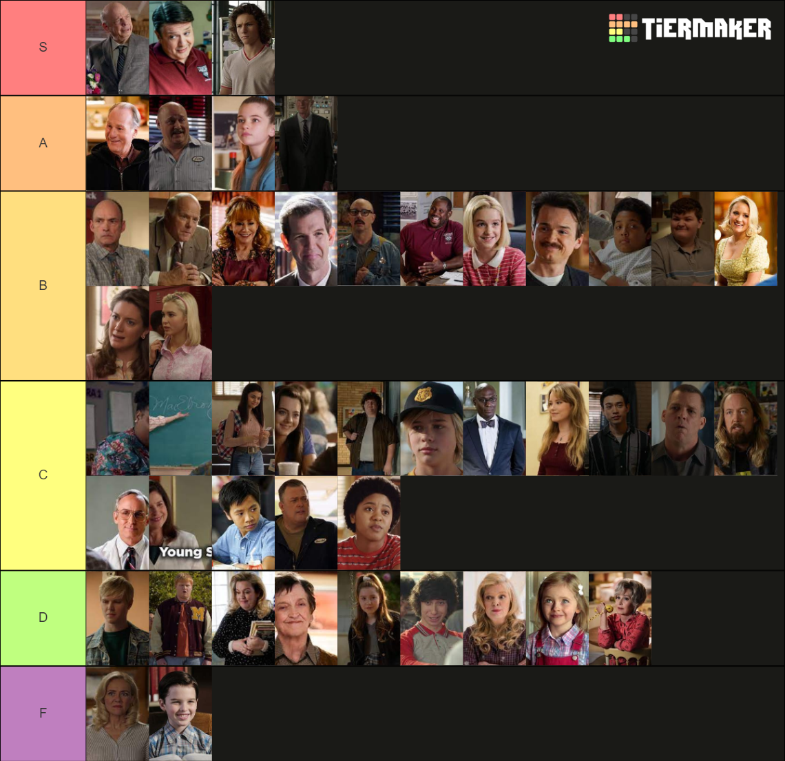 ALL young Sheldon characters (YOUNG SHELDON CAST) Tier List (Community ...