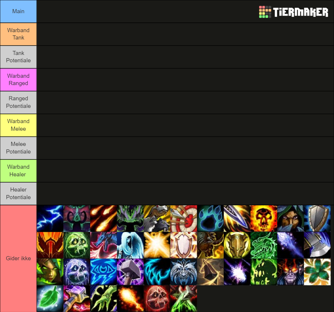 World of Warcraft Specs Tier List (Community Rankings) - TierMaker