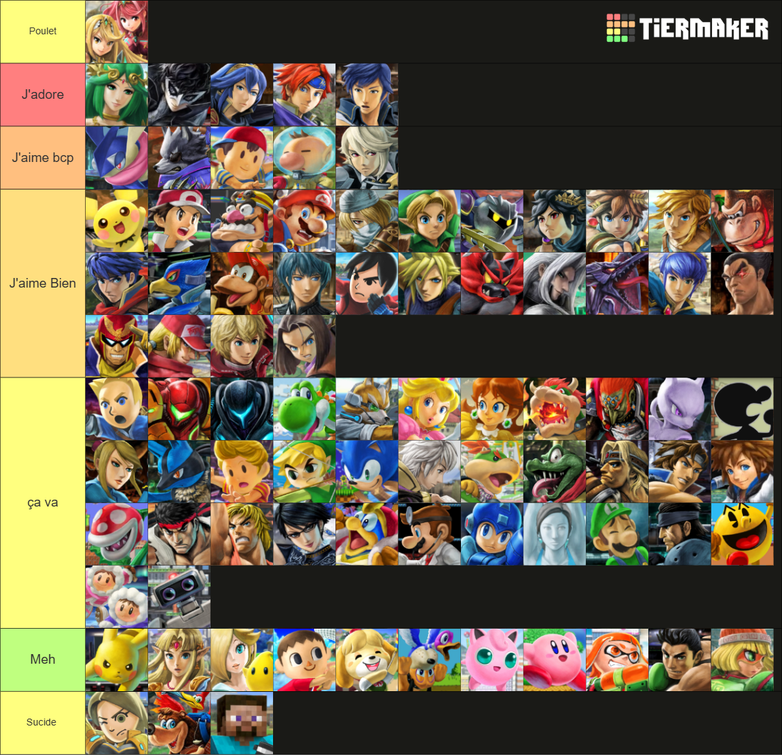 Smash Ultimate (Mural Renders) Tier List (Community Rankings) - TierMaker