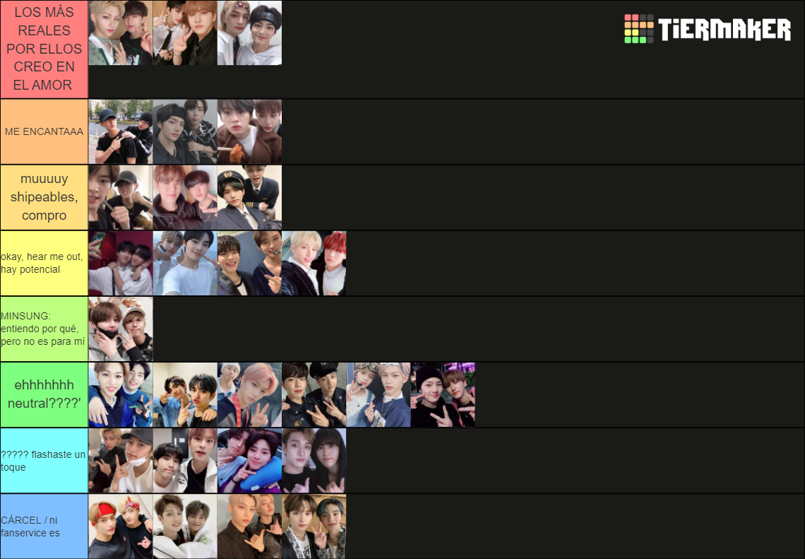 stray kids ships Tier List (Community Rankings) - TierMaker