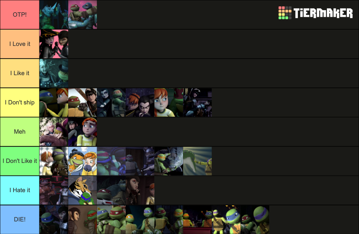 TMNT 2012 Ships Tier List (Community Rankings) - TierMaker