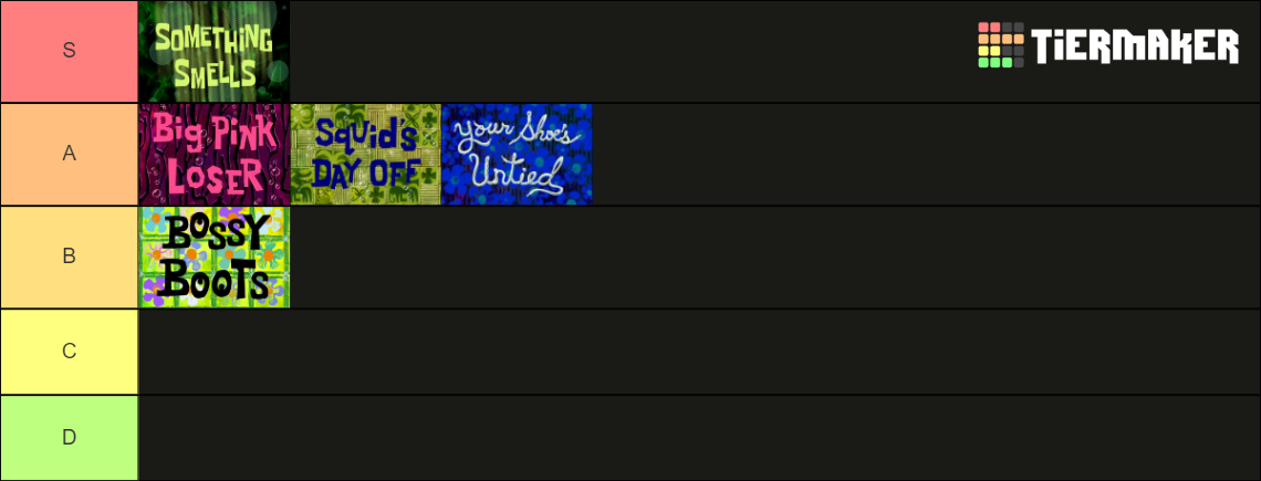 Spongebob Season 2 Tier List (Community Rankings) - TierMaker