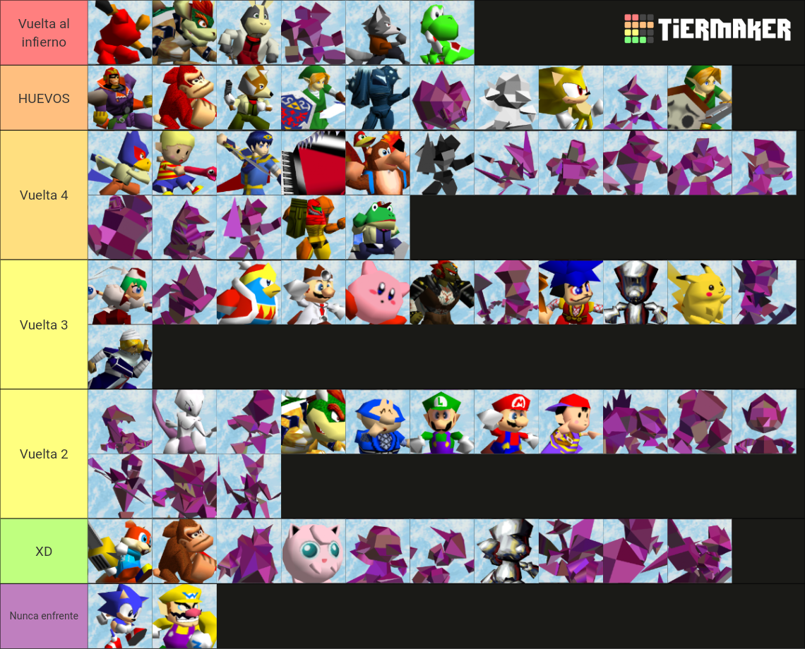 Smash Remix Characters (Version 1.5) [All Variations] Tier List ...