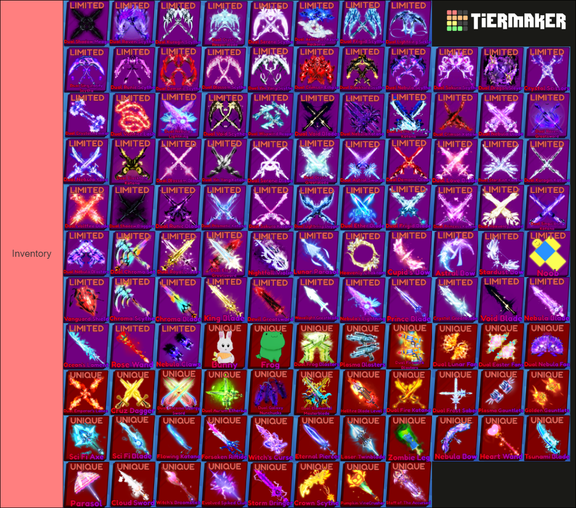 Blade Ball Weapons For Trading [2024] Tier List (Community Rankings ...