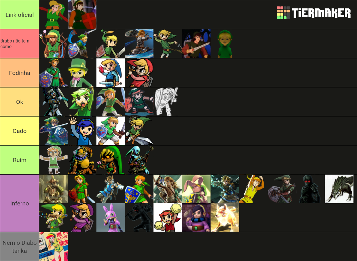Link Designs Tier List (Community Rankings) - TierMaker