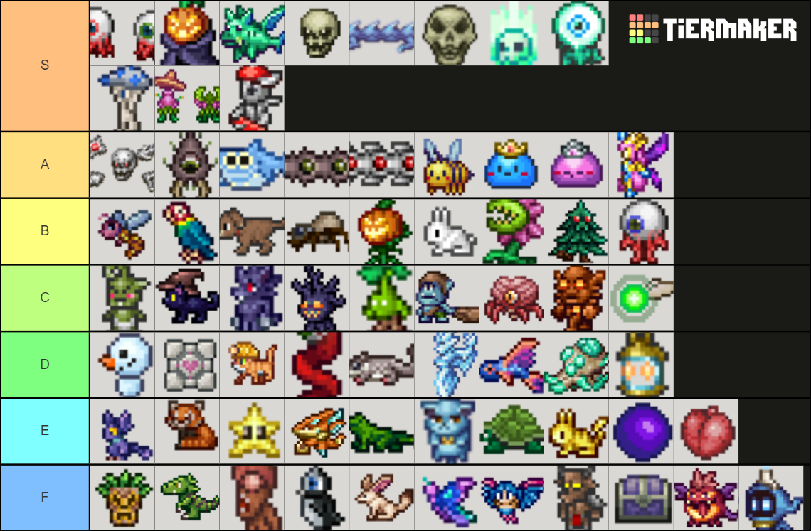 Terraria Pets Tier List (Community Rankings) - TierMaker