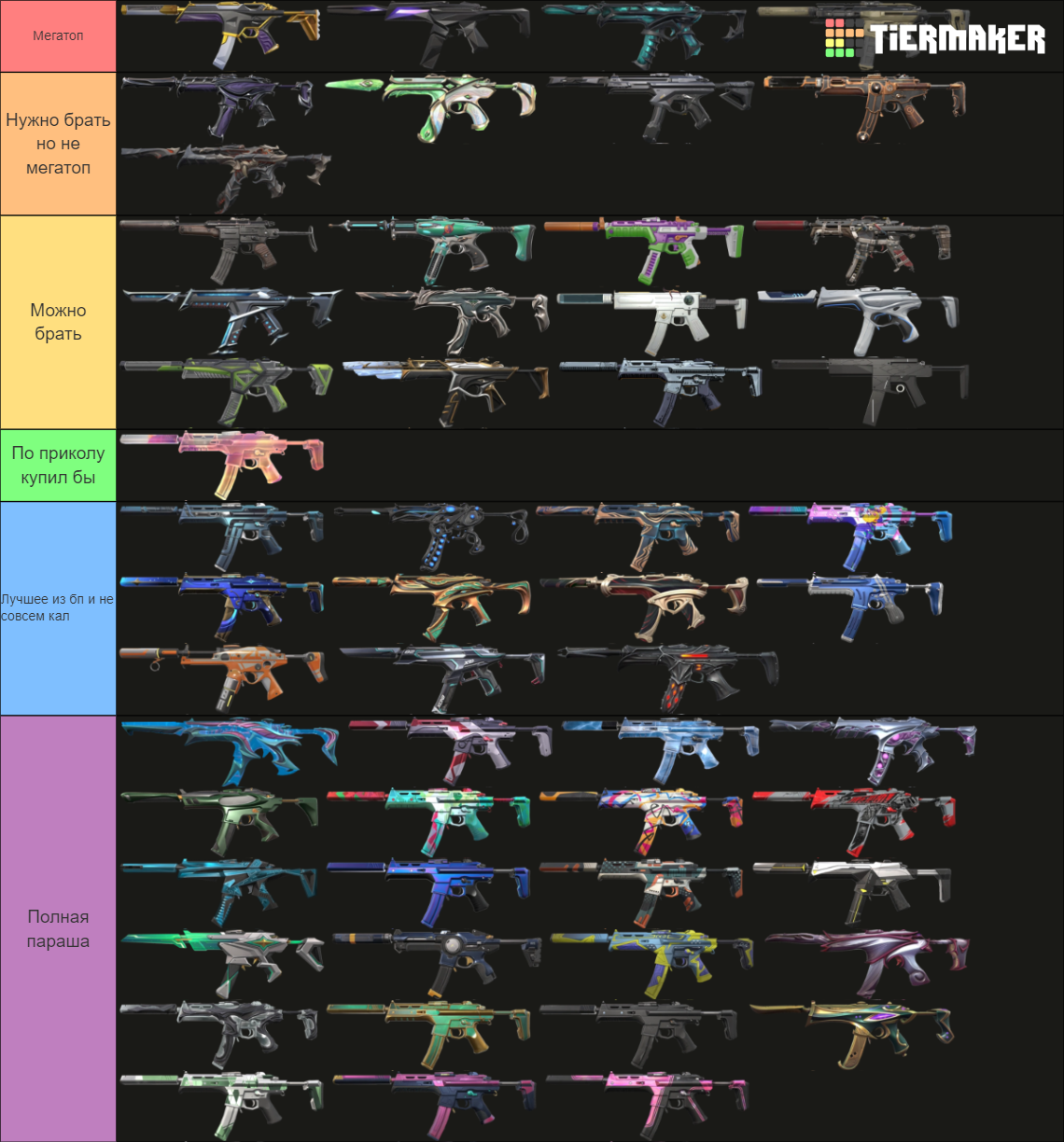 Valorant Spectre Skins (March 2025) Tier List (Community Rankings ...