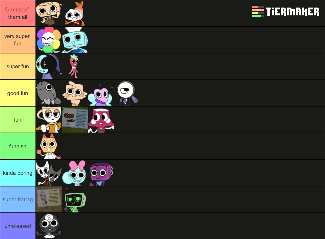 dandy world fun Tier List (Community Rankings) - TierMaker