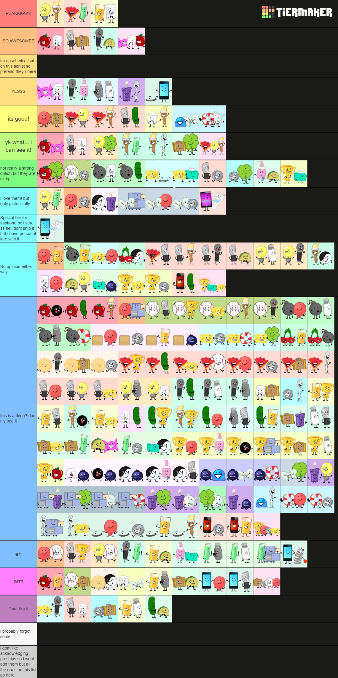 Inanimate Insanity Ships (+200 ships) Tier List (Community Rankings ...