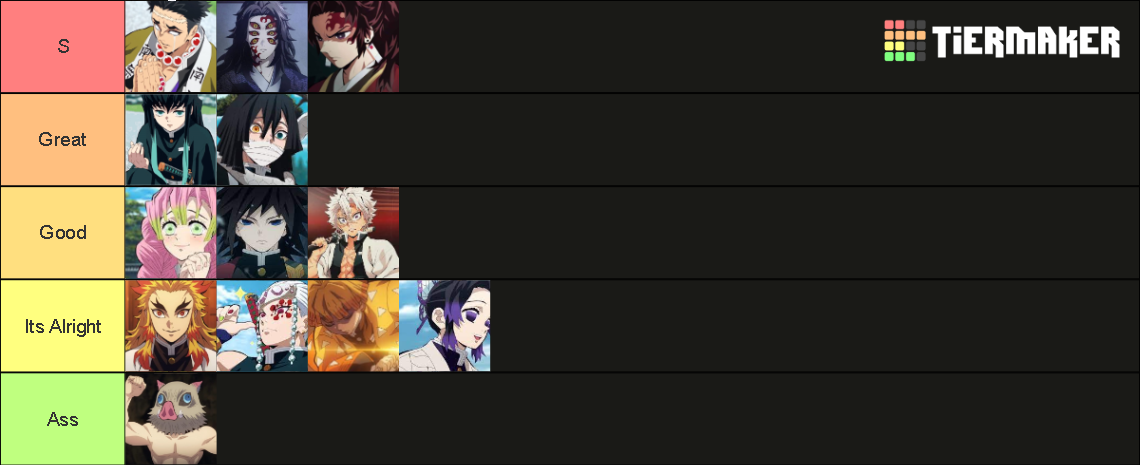 Demon fall, breathing, demon slayer, kimetsu no yaiba Tier List ...