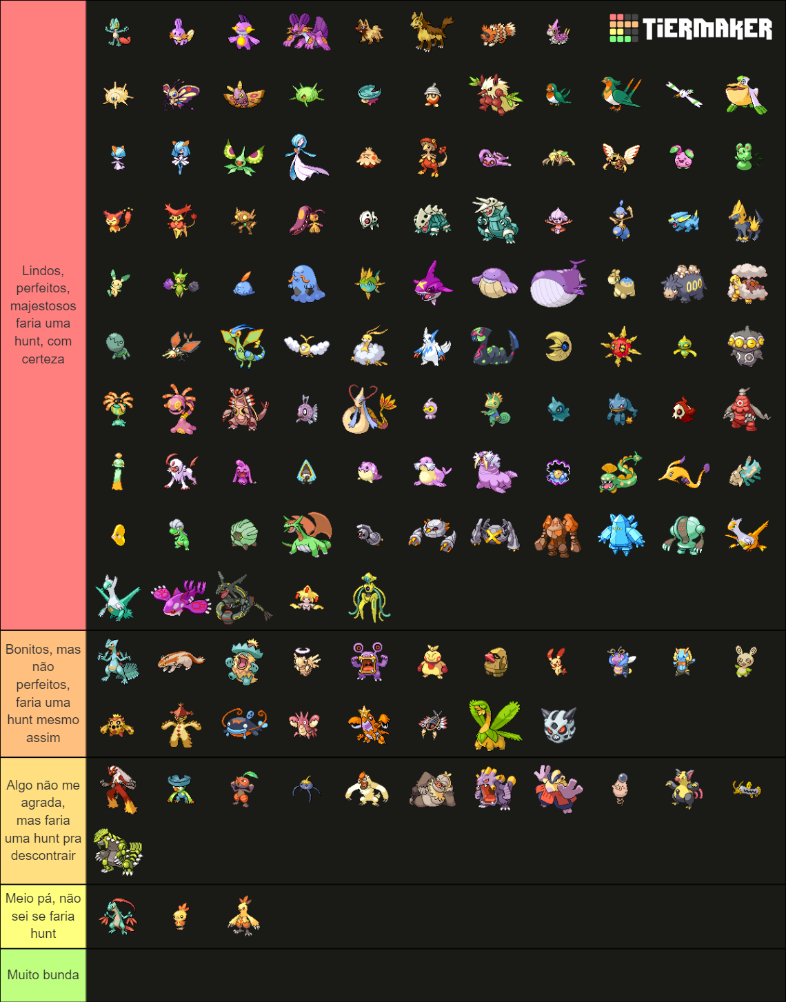 Generation 3 Shiny Pokemon Tier List (Community Rankings) - TierMaker