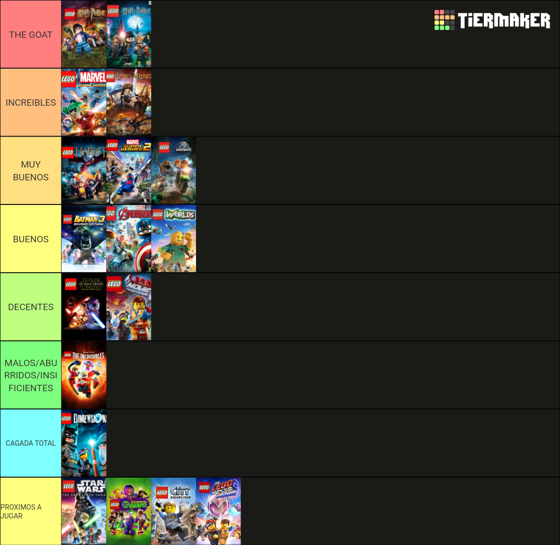 (57 GAMES) Definitive Tt Games LEGO Game Tier List (Community Rankings ...