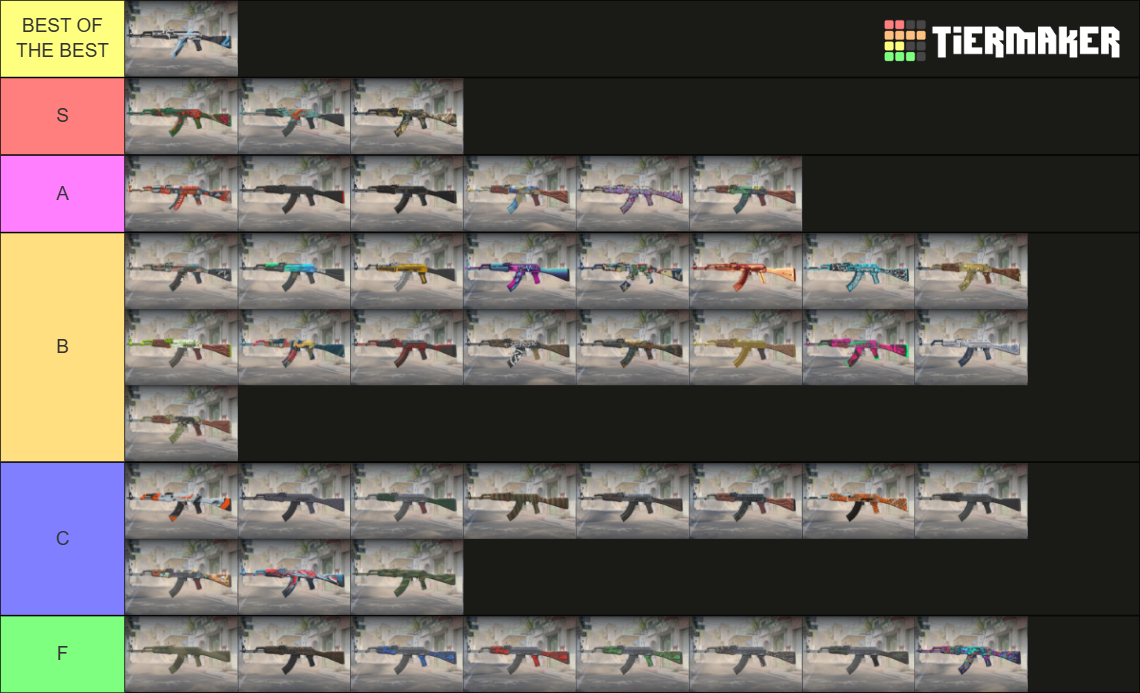 Counter-Strike 2 (CS2): All AK-47 Skins (Feb 2024) Tier List (Community ...
