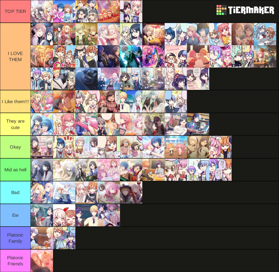 Project Sekai Ships! Tier List (Community Rankings) - TierMaker