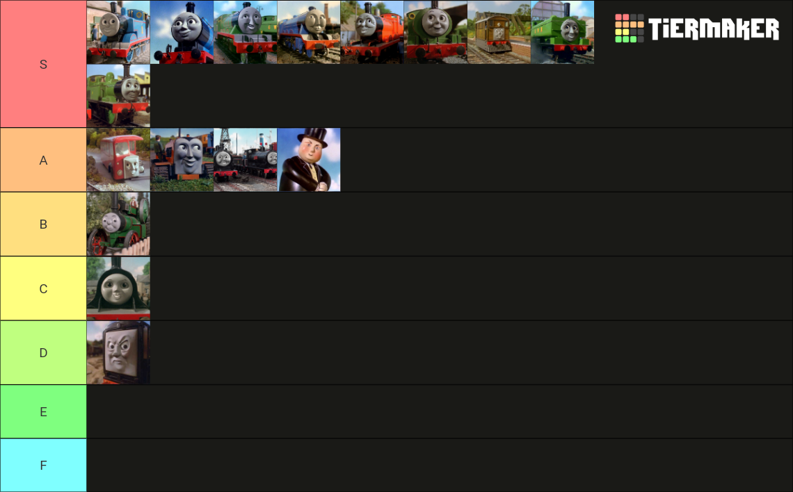 Thomas the Tank Engine TTTE Characters Tier List (Community Rankings ...
