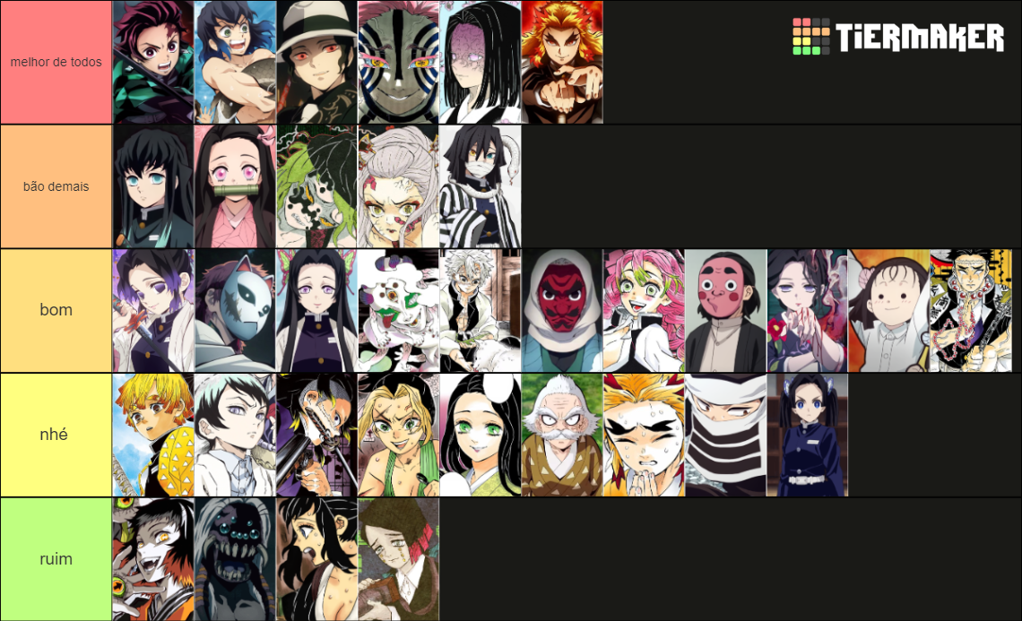 Demon Slayer: Kimetsu no Yaiba Tier List (Community Rankings) - TierMaker