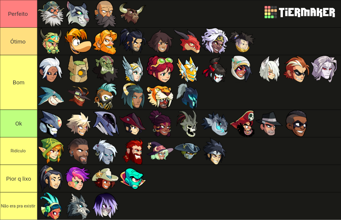 Brawlhalla Legends (with Reno) Tier List (Community Rankings) - TierMaker