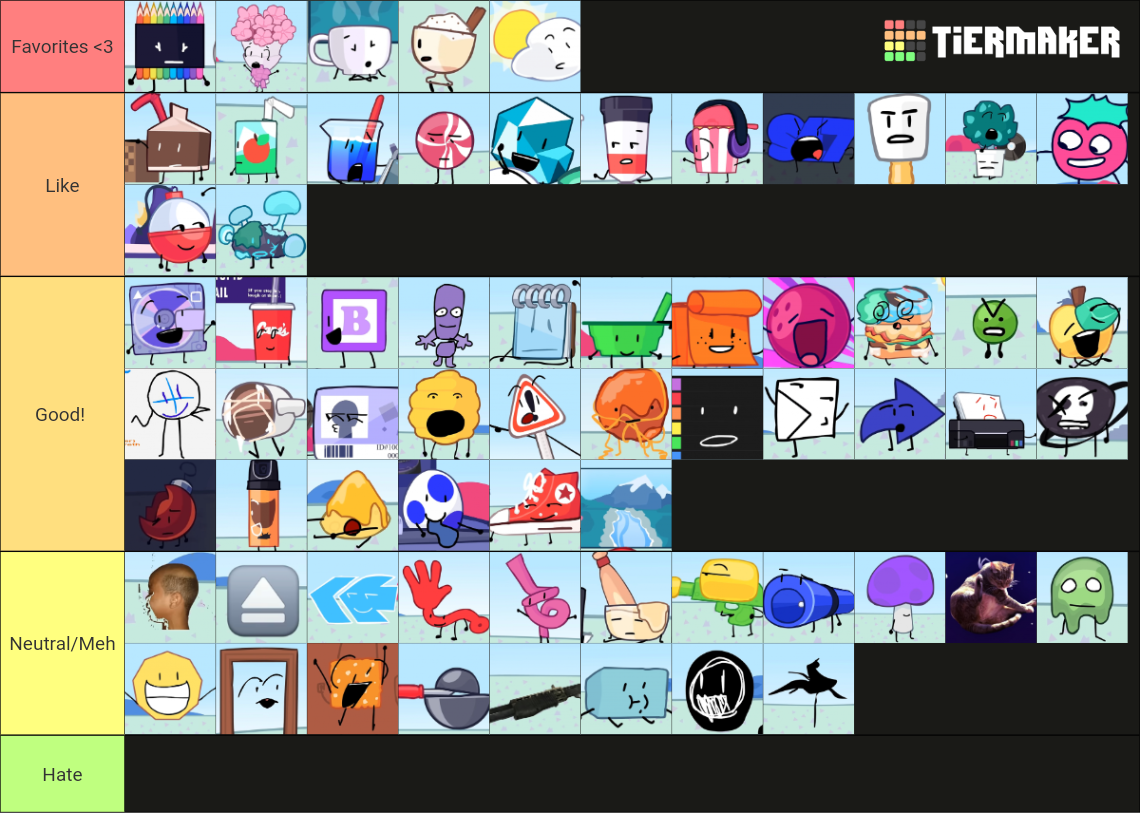 Animatic Battle All Characters Tier List (Community Rankings) - TierMaker