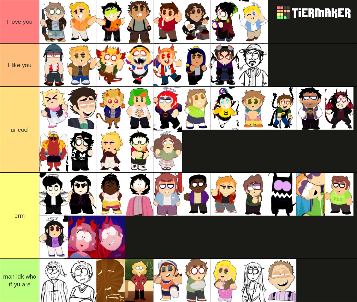 Hell Park Characters!! Tier List (Community Rankings) - TierMaker