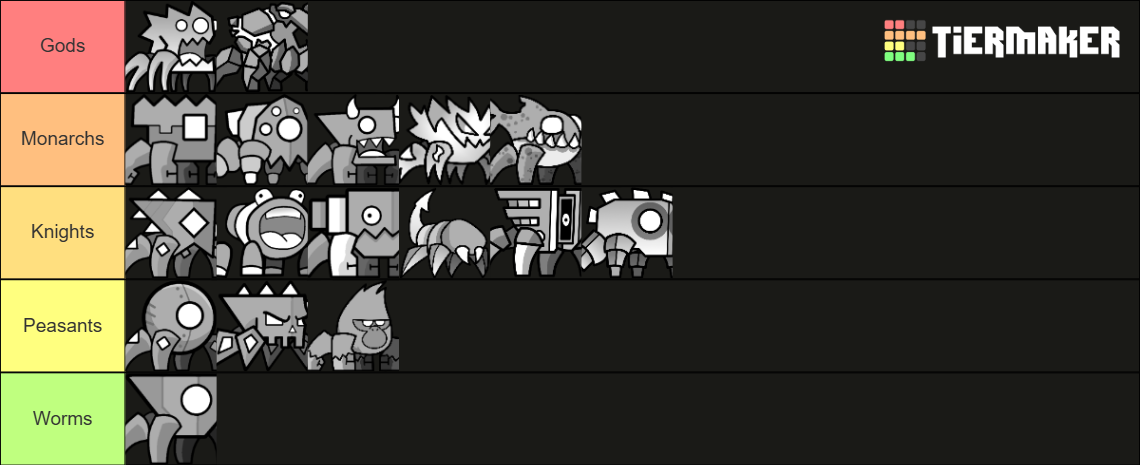 Geometry Dash Spiders Tier List (Community Rankings) - TierMaker