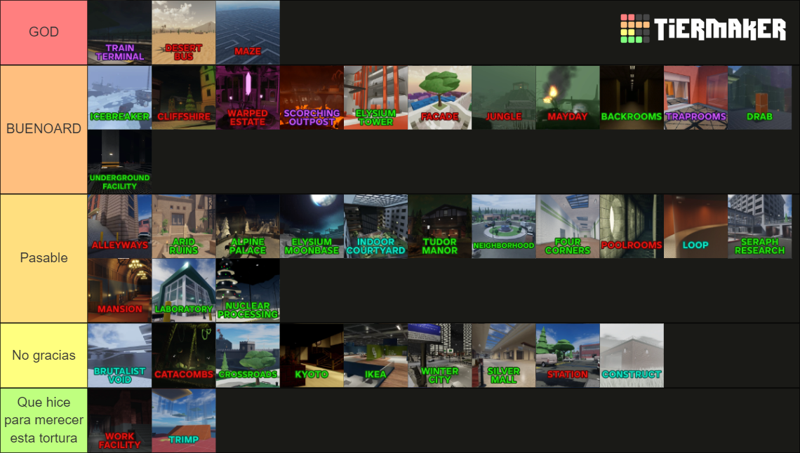 Evade - All Maps (September 2024) Tier List (Community Rankings ...