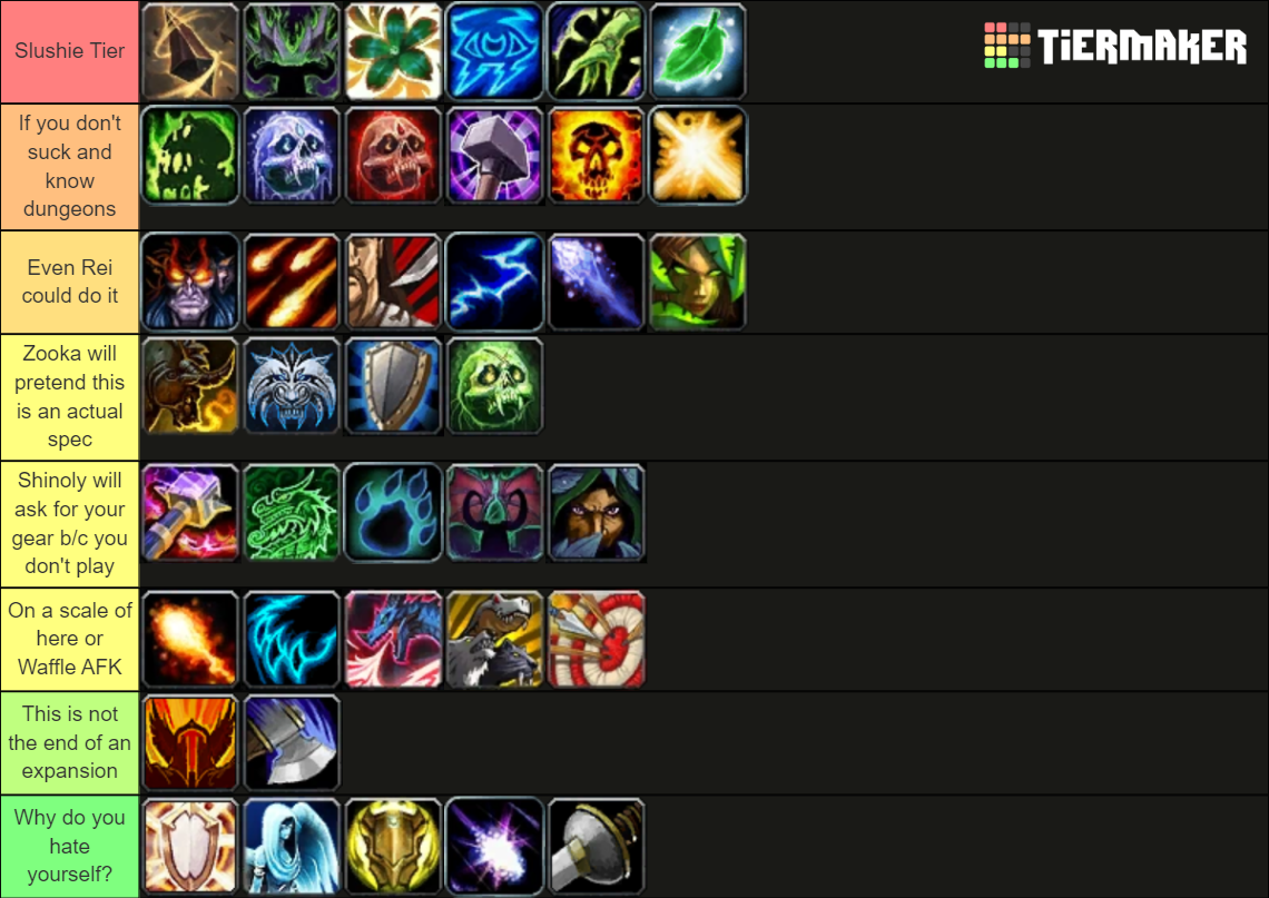 World of Warcraft Class Tier List (Community Rankings) - TierMaker