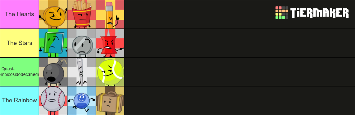 Inanimate Insanity / BFDI Custom Icons 100+ Characters Tier List ...