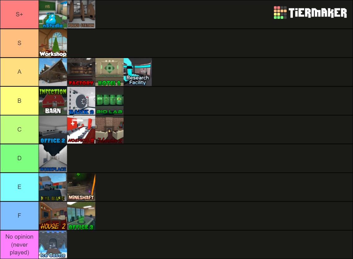 mm2 map (All maps) Tier List (Community Rankings) - TierMaker