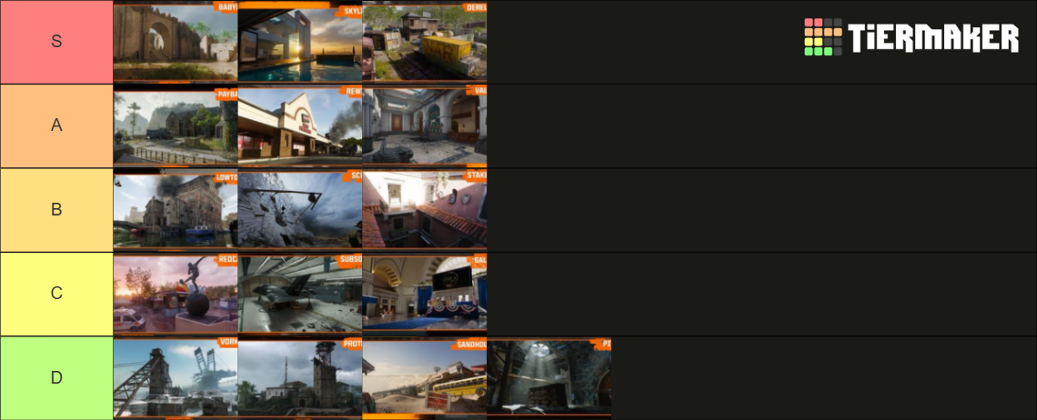 Black Ops 6 MP Map COD Tier List (Community Rankings) - TierMaker