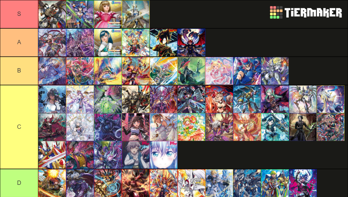 Cardfight Vanguard Divinez (ALL) Tier List (Community Rankings) - TierMaker