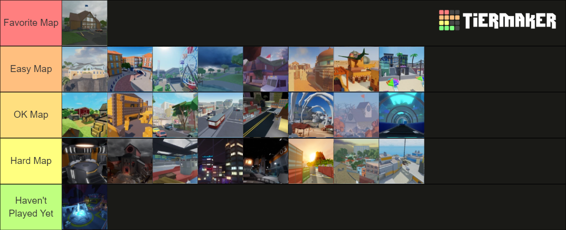 Roblox Arsenal Maps (2024) Tier List (Community Rankings) - TierMaker
