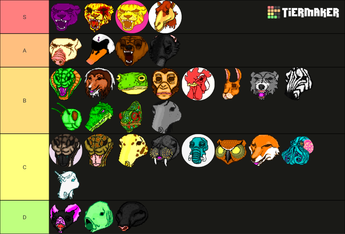 Hotline Miami mask Tier List (Community Rankings) - TierMaker