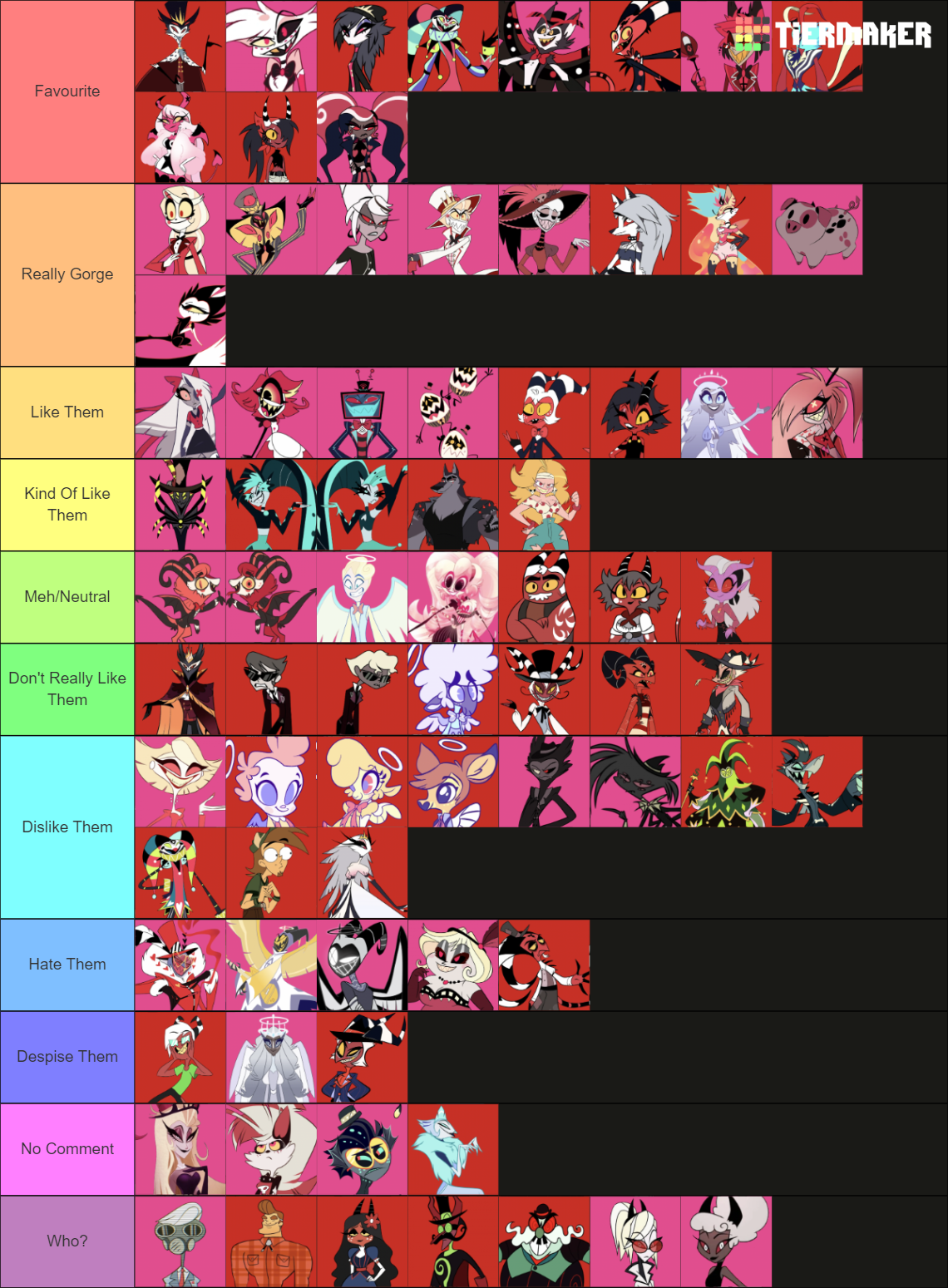 Ultimate Hellaverse Character Tierlist Tier List (Community Rankings ...