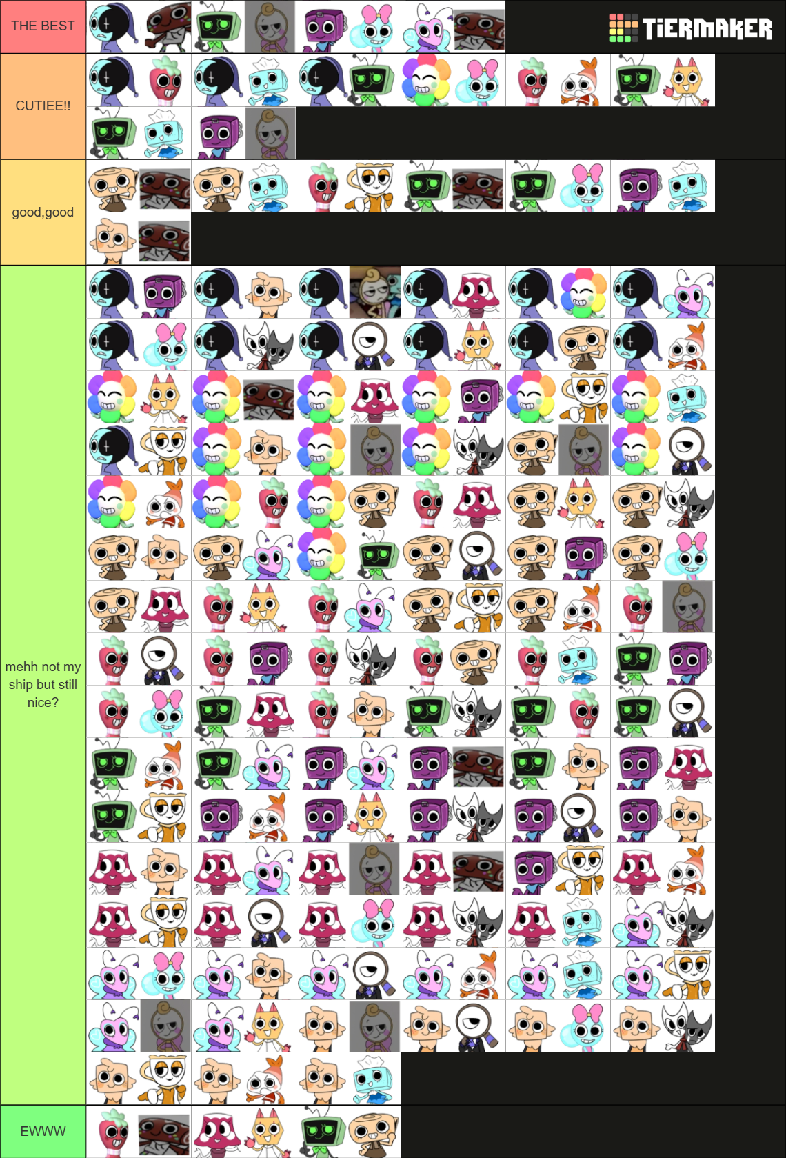 dandy's world ships Tier List (Community Rankings) - TierMaker