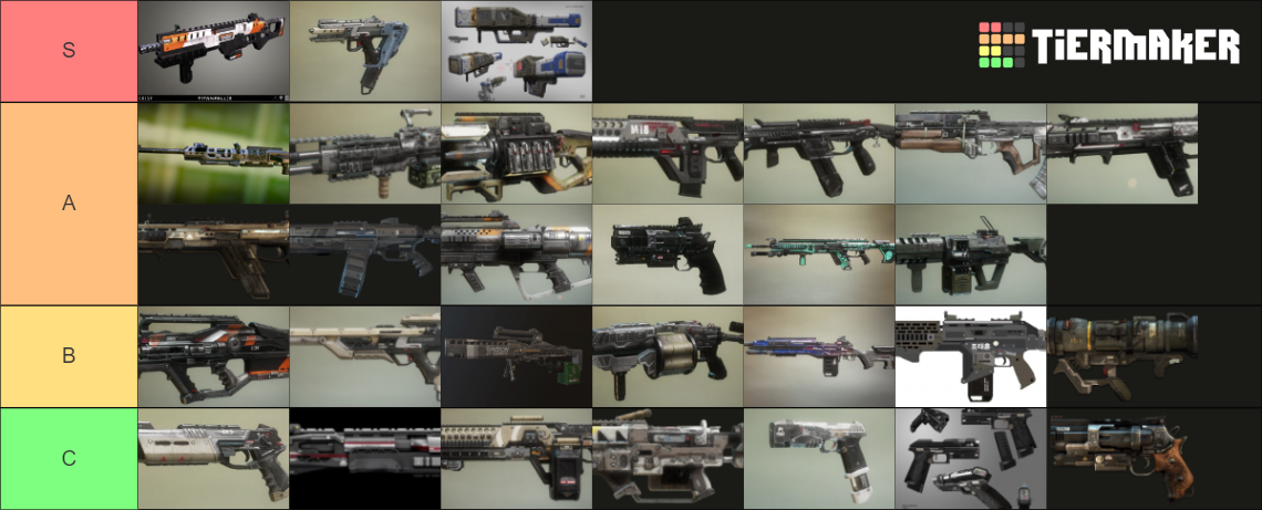 TitanFall 2 All weapon Tiers Tier List (Community Rankings) - TierMaker