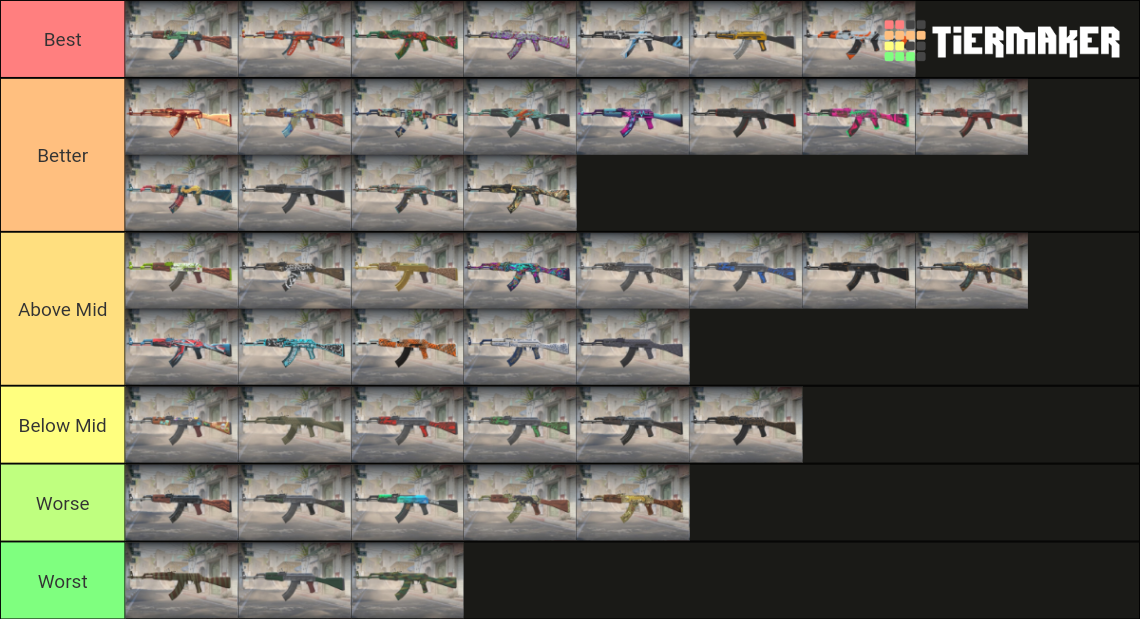 Counter-Strike 2 (CS2): All AK-47 Skins (Feb 2024) Tier List (Community ...