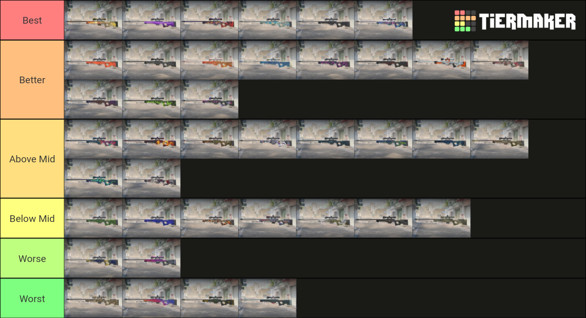 Counter-Strike 2 (CS2): All AWP Skins (Feb 2024) Tier List (Community ...