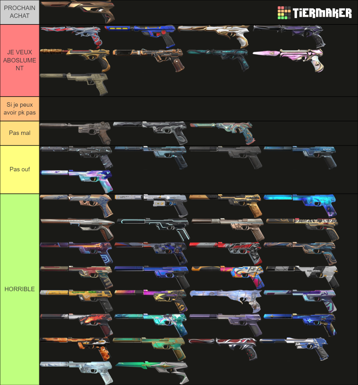 Valorant Ghost Skins (October 2024) Tier List (Community Rankings ...