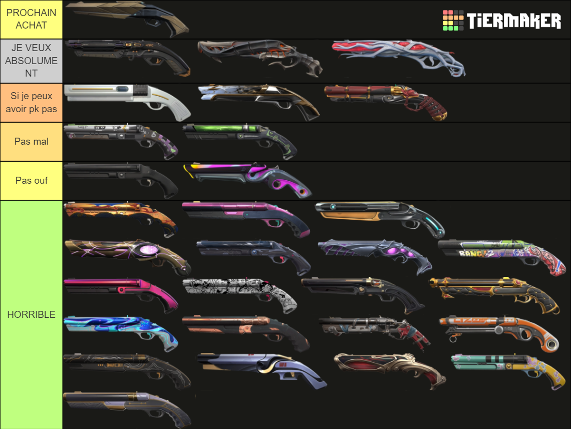 Valorant Shorty Skins (March 2025) Tier List (Community Rankings ...