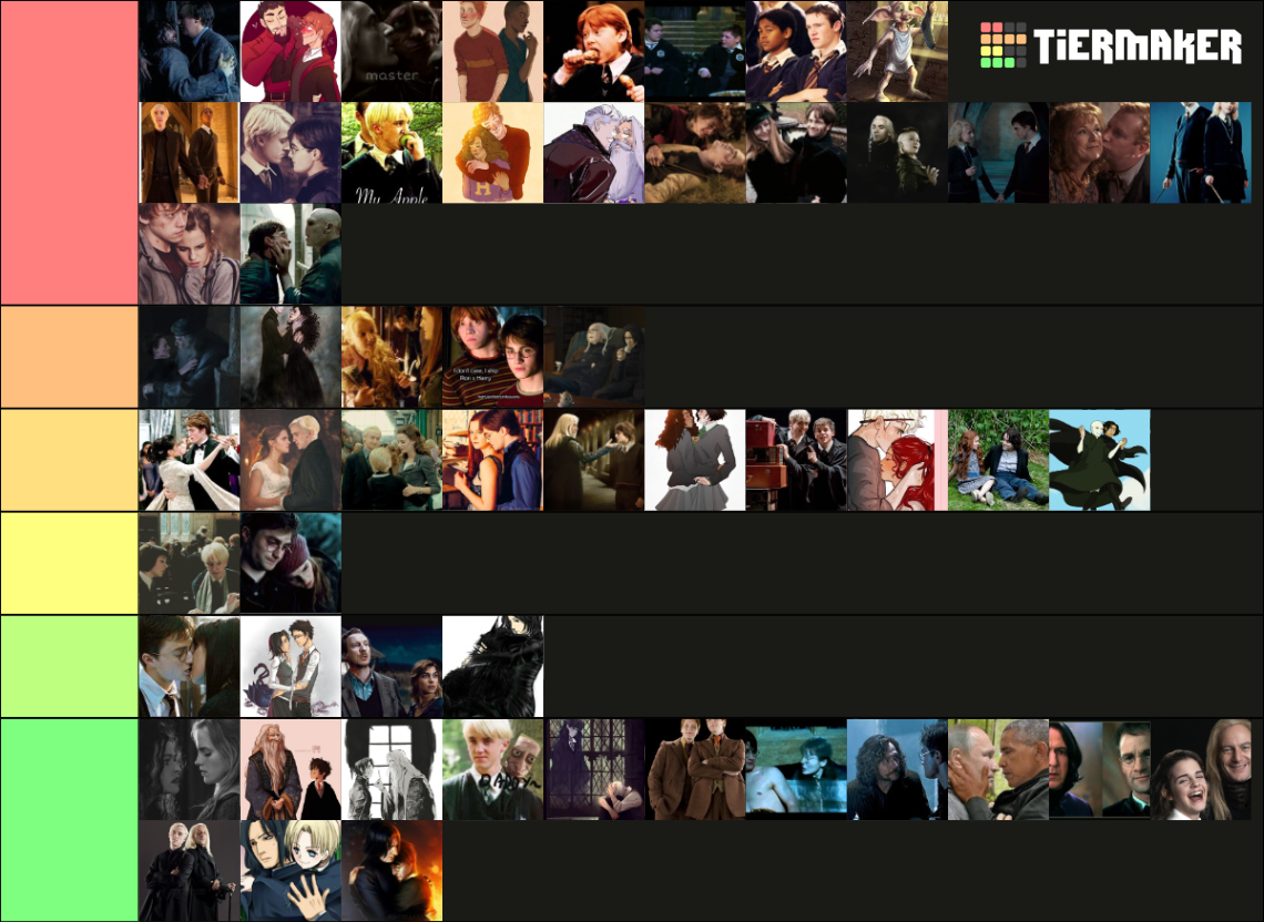 Harry Potter ships Tier List (Community Rankings) - TierMaker