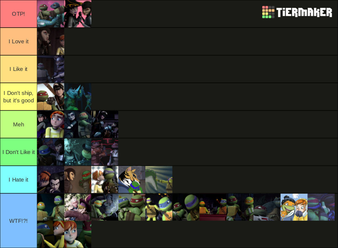 TMNT 2012 Ships Tier List (Community Rankings) - TierMaker