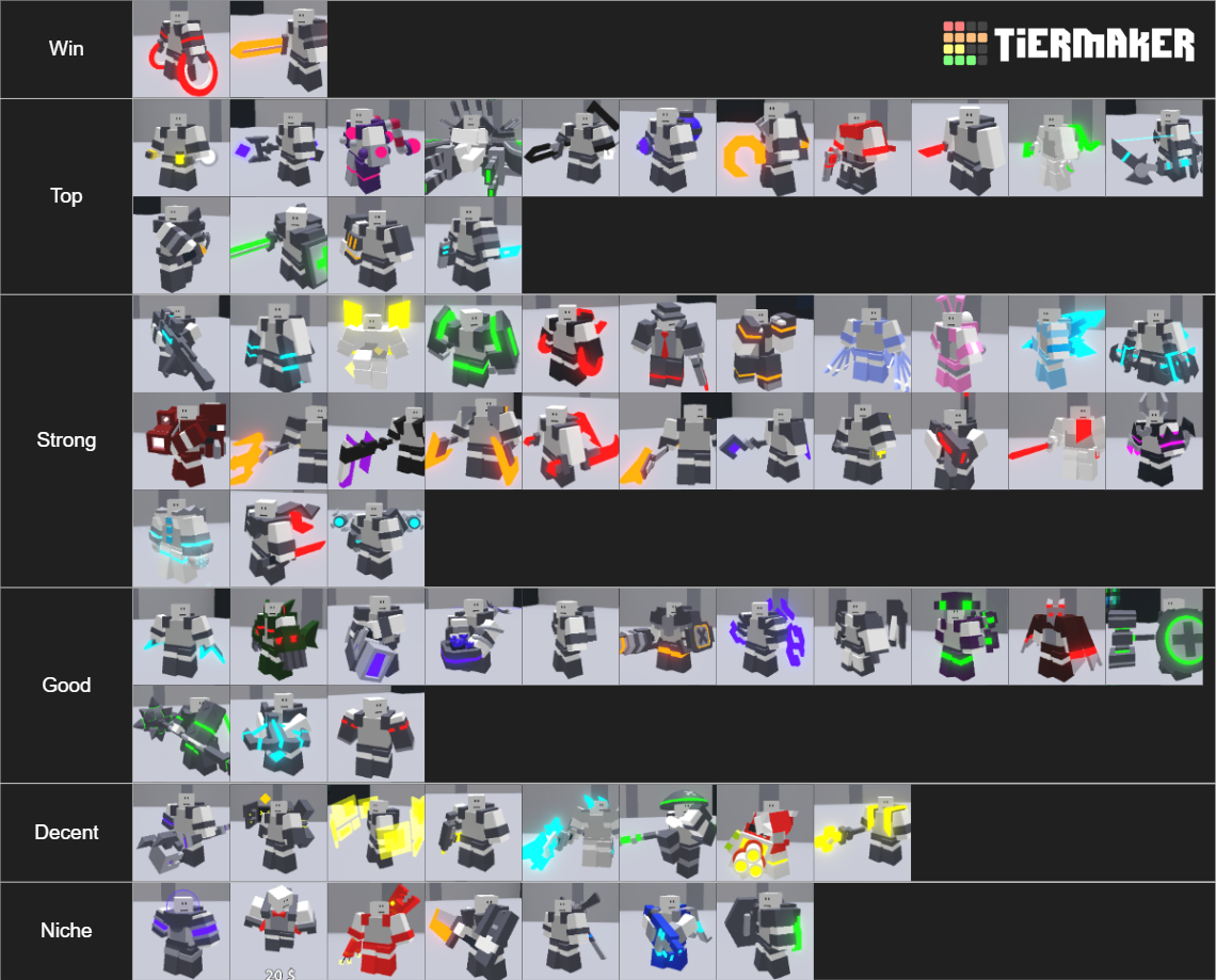 CRITICAL STRIKE v5.7.5 Tier List (Community Rankings) - TierMaker