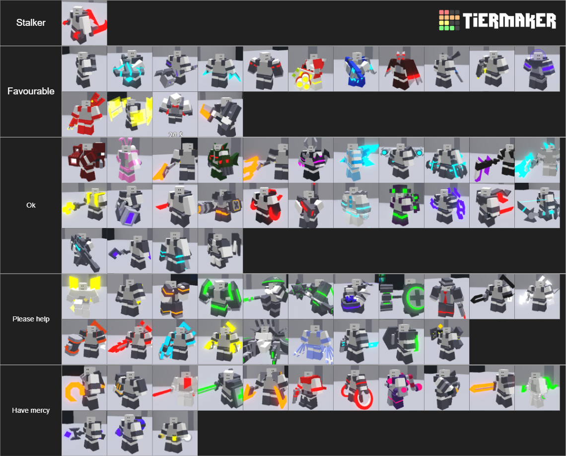 CRITICAL STRIKE v5.7.5 Tier List (Community Rankings) - TierMaker