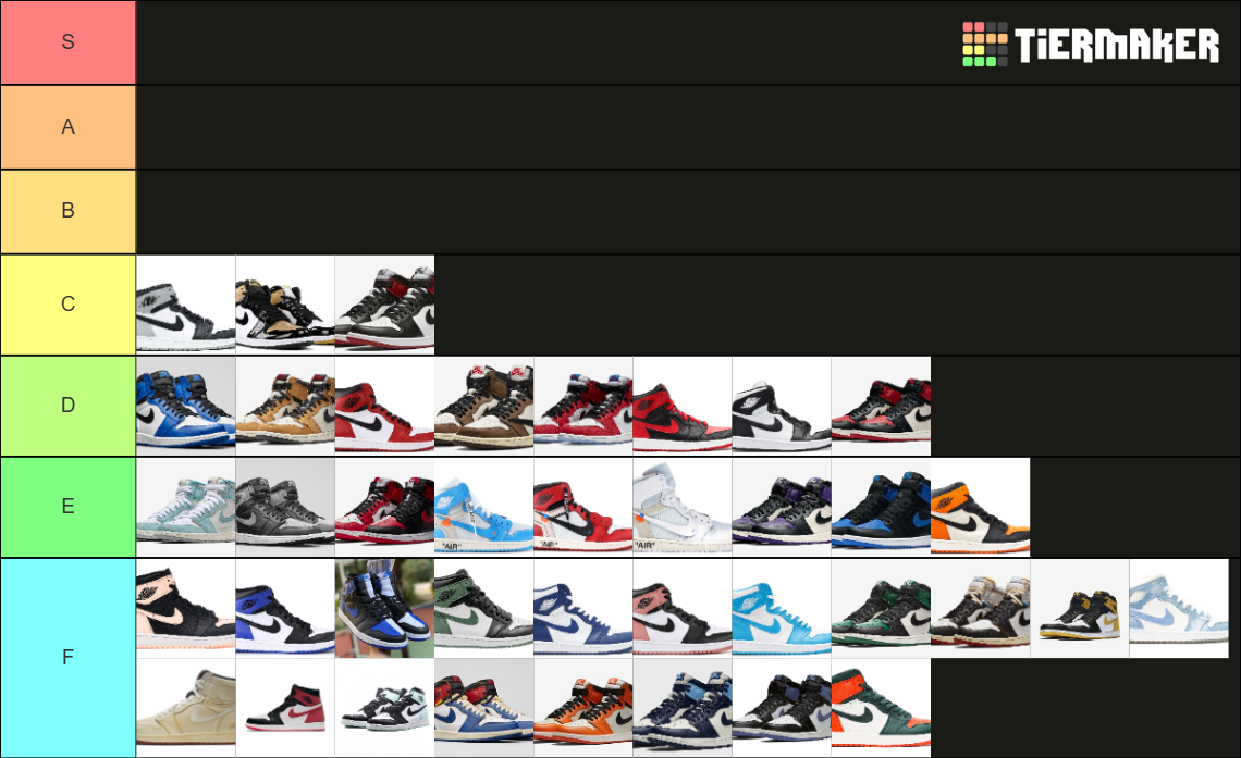 Jordan 1 Retro Tier List (Community Rankings) - TierMaker