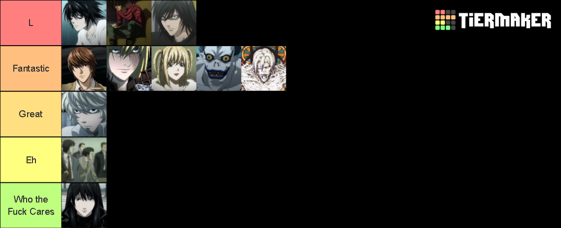 Death Note Characters Tier List (Community Rankings) - TierMaker