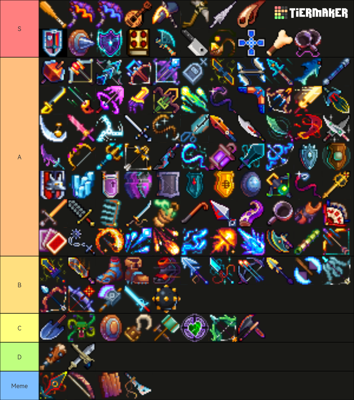 (Update 35) Dead Cells Weapons Tier List (Community Rankings) - TierMaker